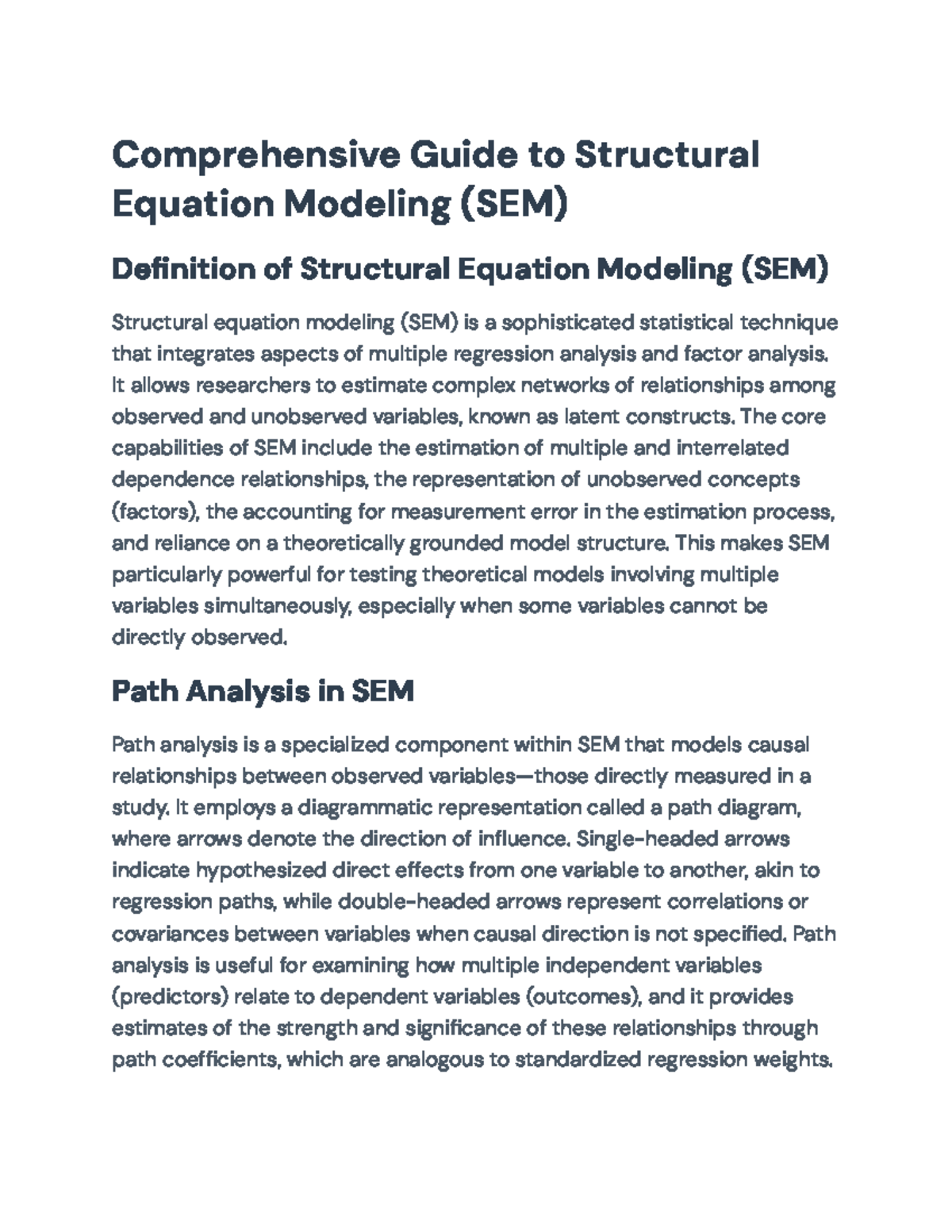 Comprehensive Guide to SEM Techniques: Understanding Structural ...