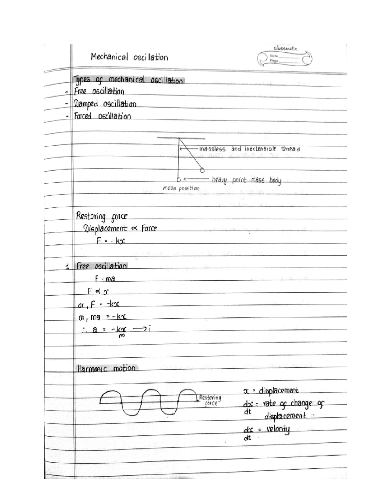 Note - This is the note of applied physics of chapter 1. - classmate ...