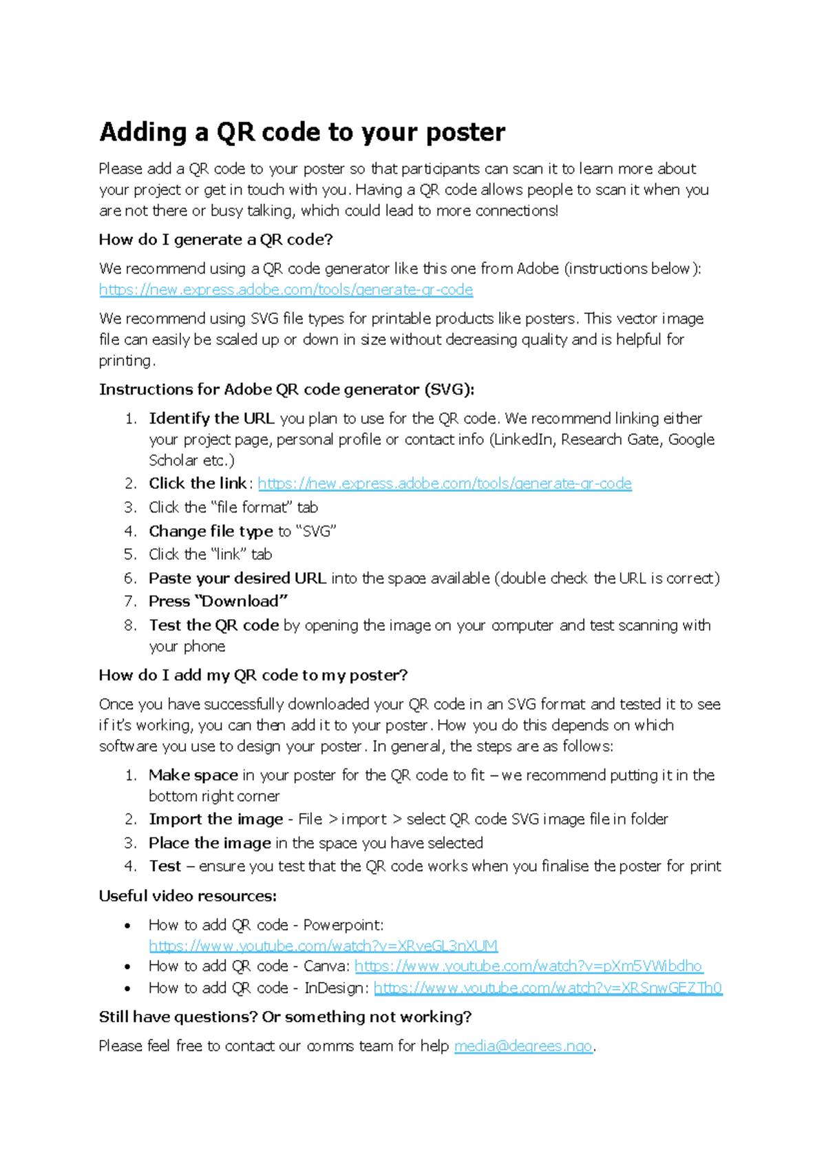 How to Add a QR Code to Your Poster: A Step-by-Step Guide - Studocu