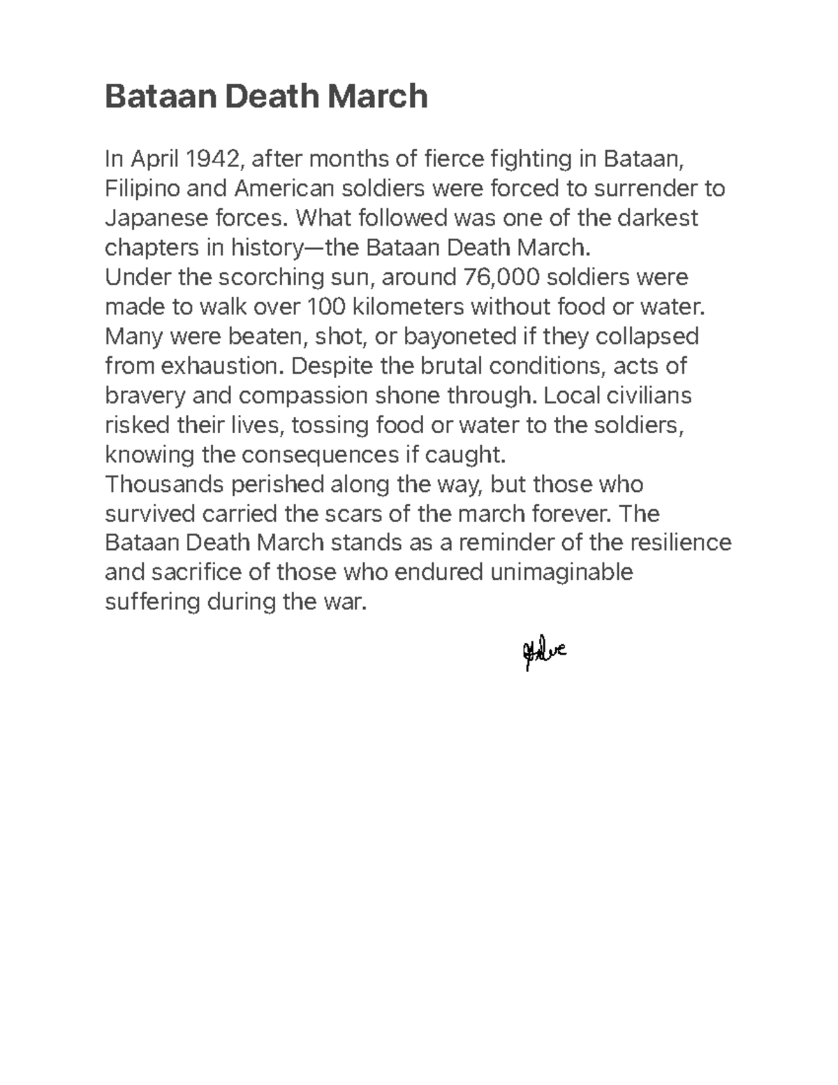 Bataan Death March - Historical Overview and Impact - Studocu