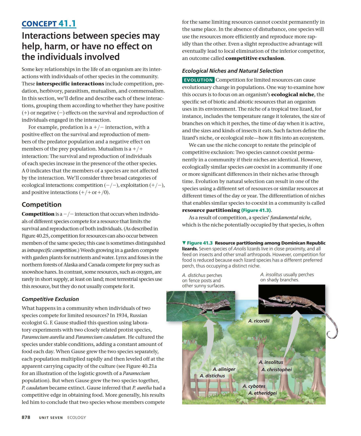 Interactions between species: Competition, predation, and mutualism in ...