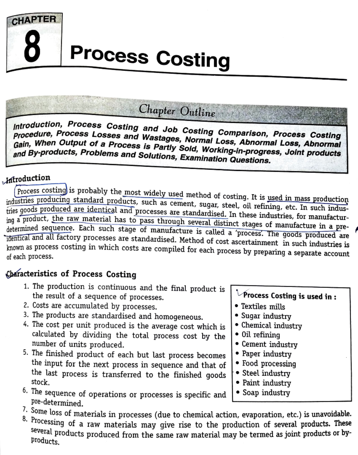 Process Costing Overview and Key Concepts - CHAPTER 8 - Studocu