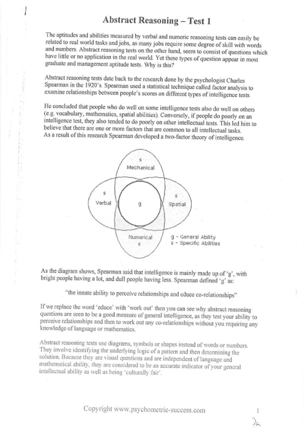 AFPSAT Abstract Reasoning Test 1 & 2 Reviewer with 50 Questions - Studocu