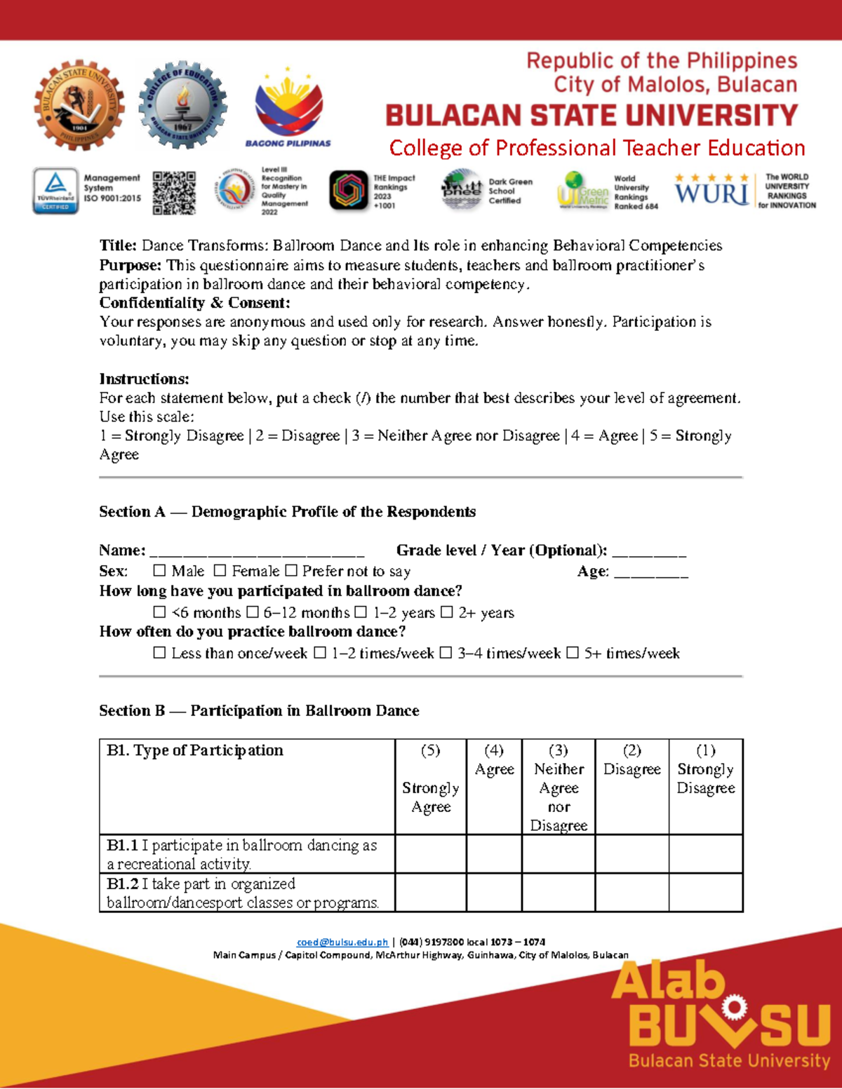 Dance Transforms: Enhancing Behavioral Competencies through Ballroom ...