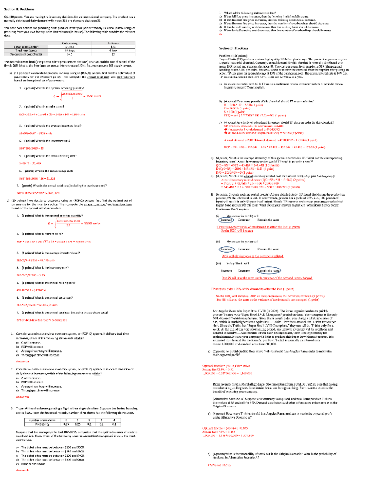 311 study guide - BUAD 311T - Studocu
