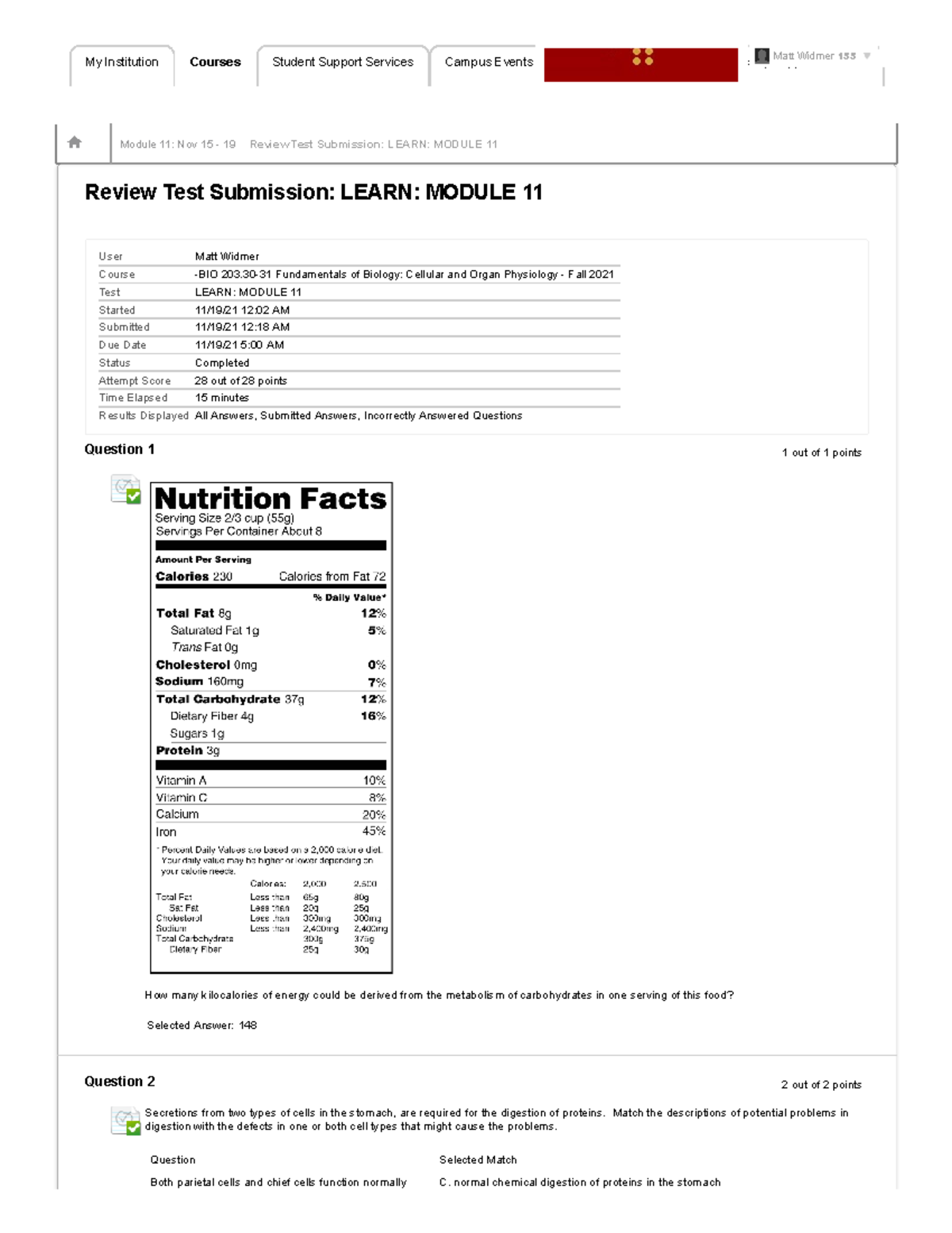 Learn Module 11 Review – BIO 203 - Complete Answer Key - Studocu