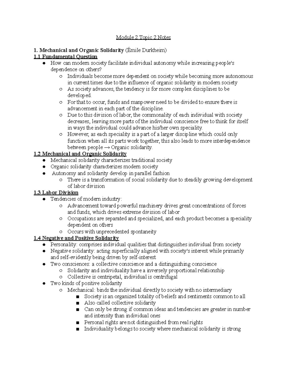Module 2 Topic 2 Notes (a) - Module 2 Topic 2 Notes Mechanical and ...