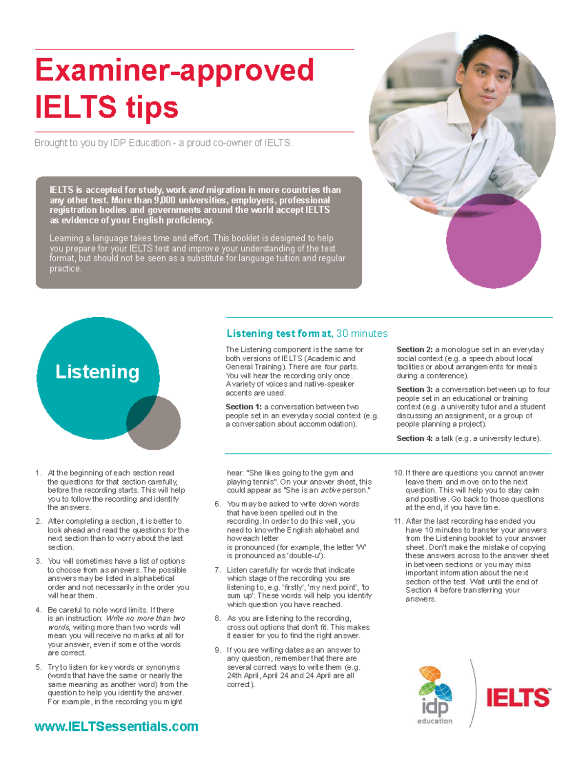 IELTS Exam Prep: Essential Tips from IDP Education - Studocu