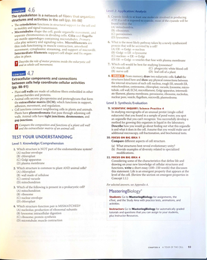 Final Exam Study Guide for BIO101: Key Concepts and Topics - 4 Chapter Review SUMMARY OF KEY ...