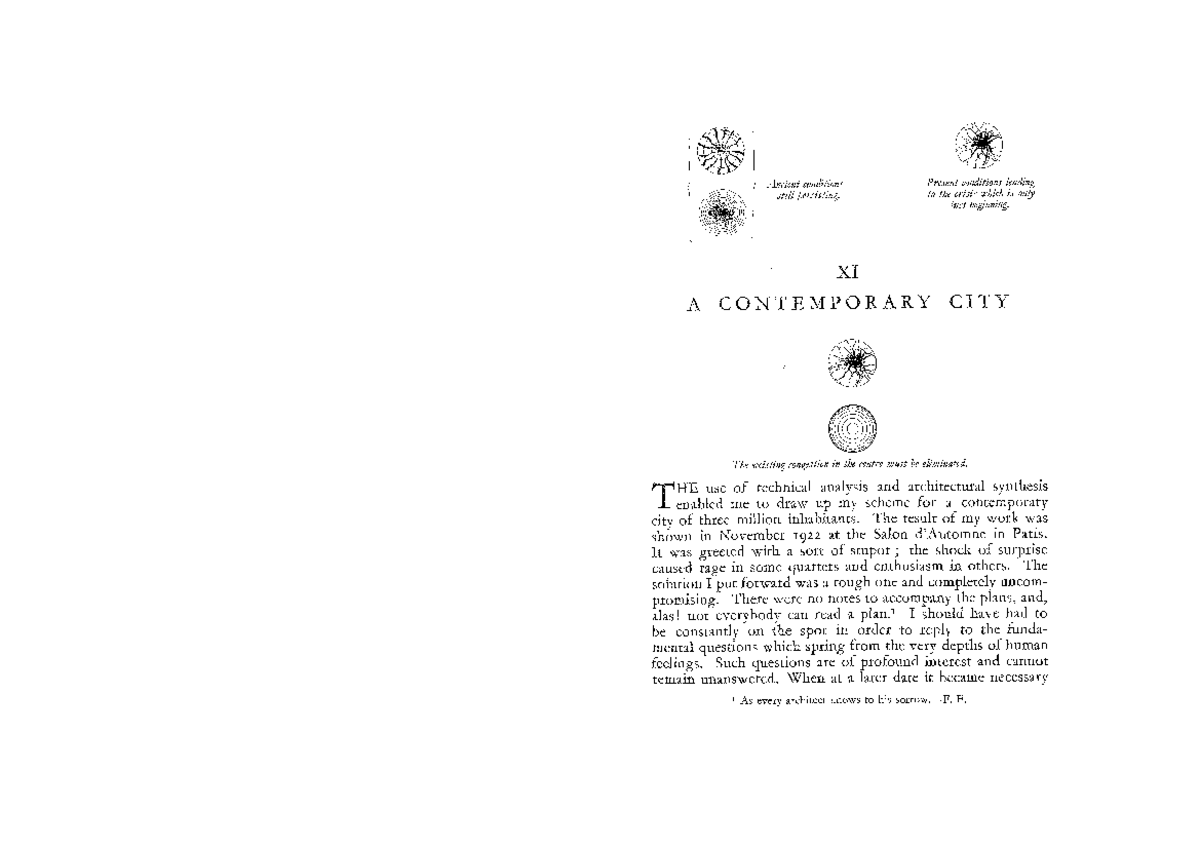 A CONTEMPORARY CITY: Urban Planning Principles and Proposals - Studocu