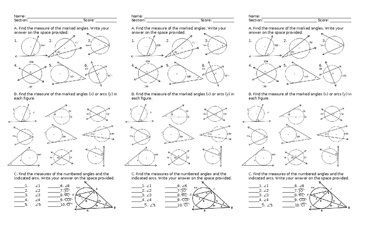 G10 activity sheets - Name ...