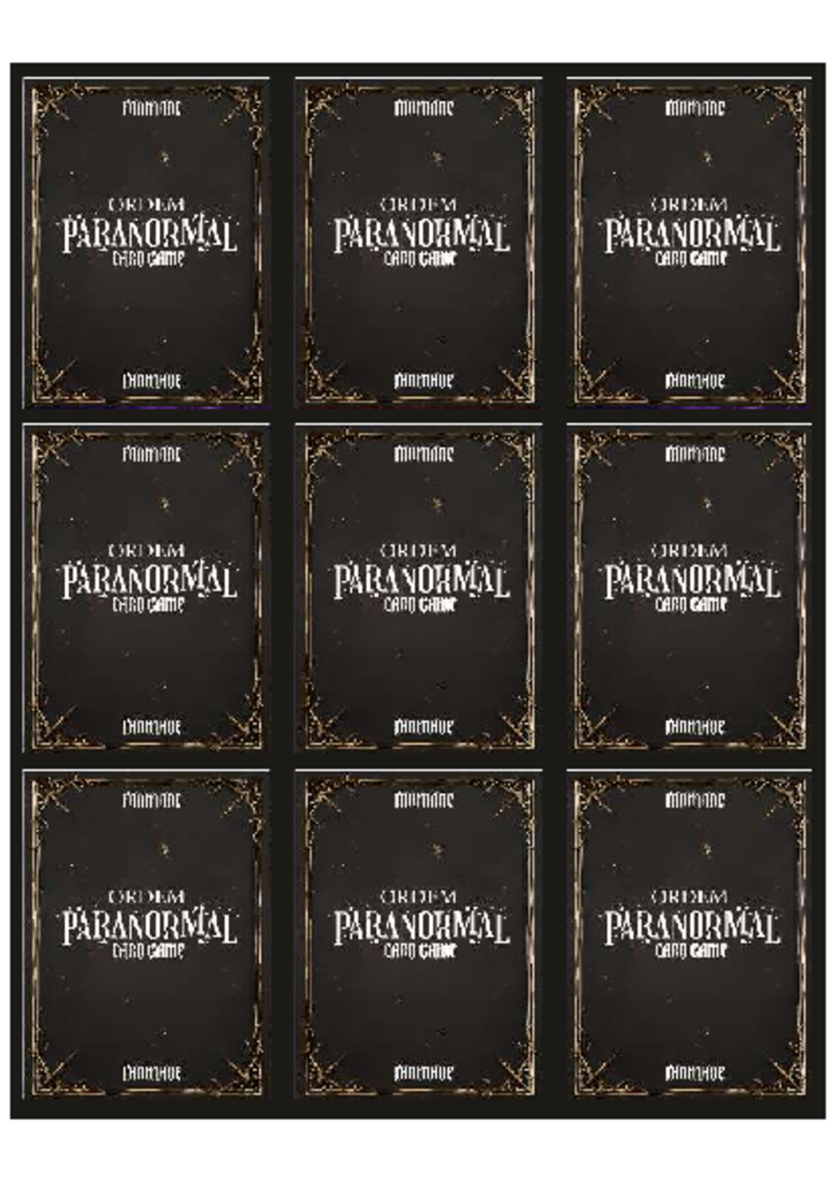 Ordem Paranormal Card Game: Verso das Cartas Guide - Studocu