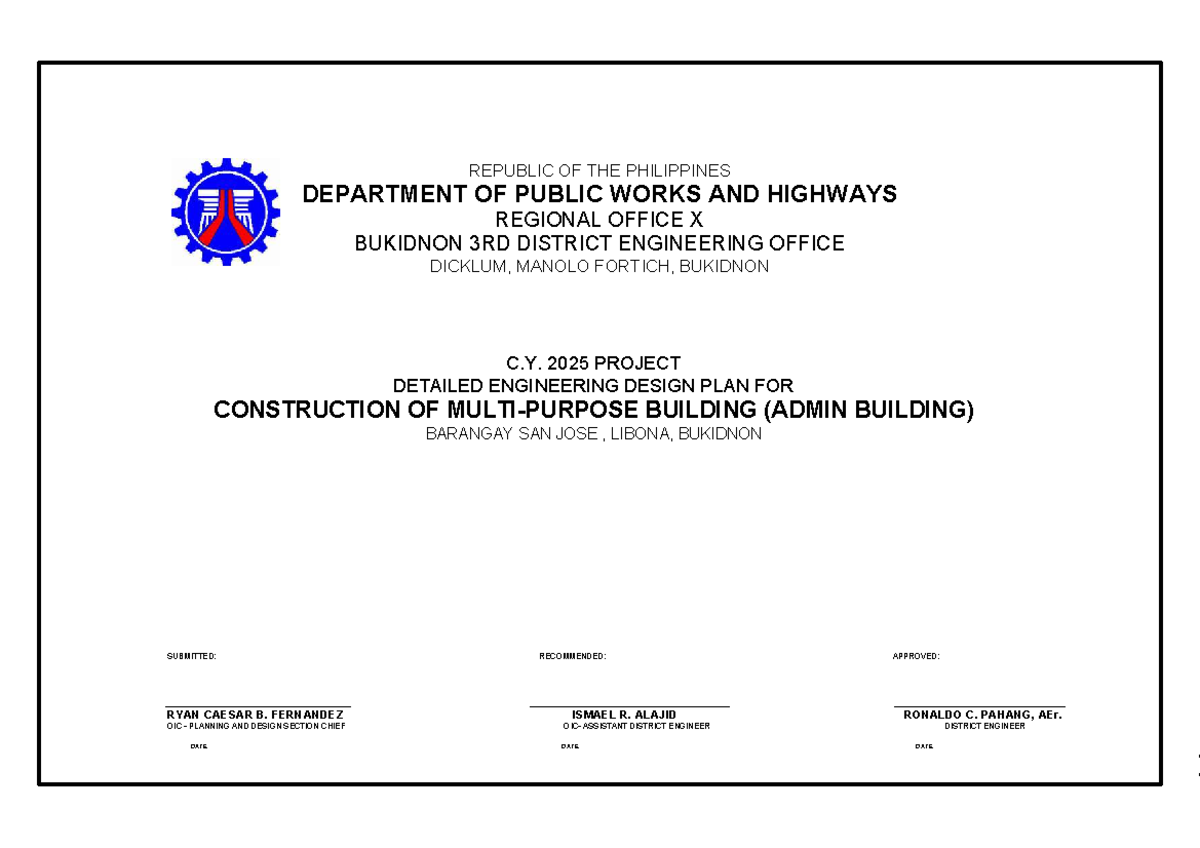 25KC0002 Multi-Purpose Building 2-Storey Plan - Detailed Engineering ...