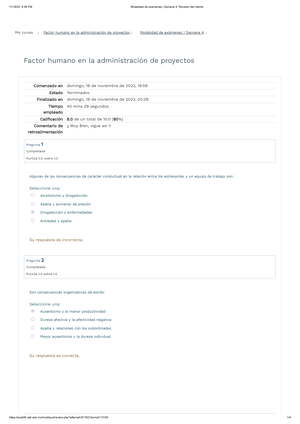 Factor humano en la administración de proyectos Sem 5-6 - Factor humano en la administración de ...