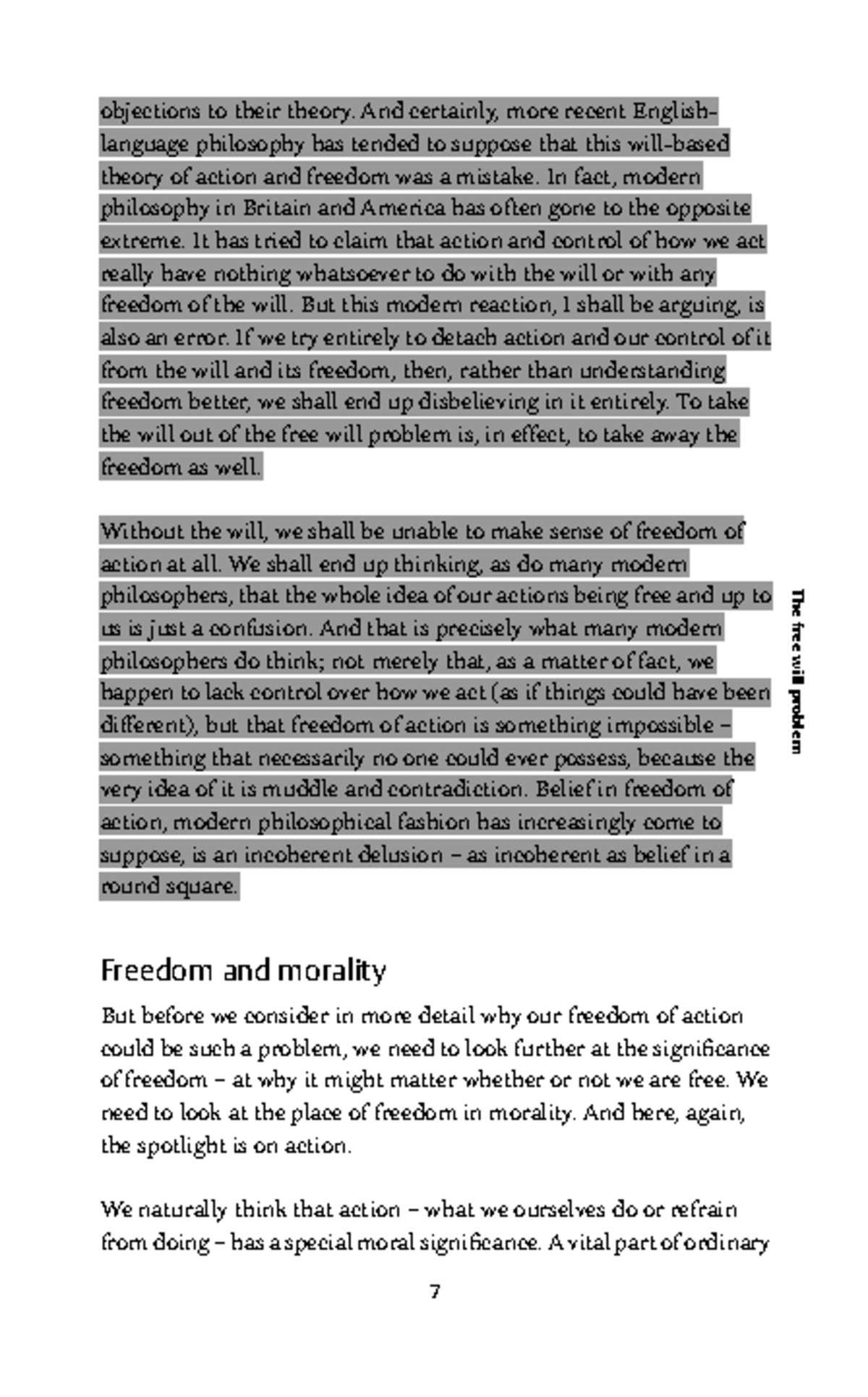 PHIL 101: The Free Will Problem - Analyzing Action and Morality - Studocu