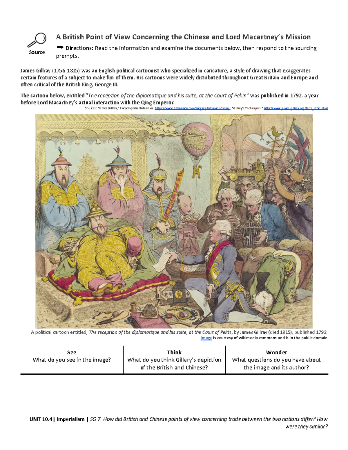 British Imperialism China - UNIT 10| Imperialism | SQ 7. How did ...