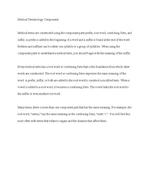 Importance of Medical Terms in healthcare - Explain how knowledge of ...