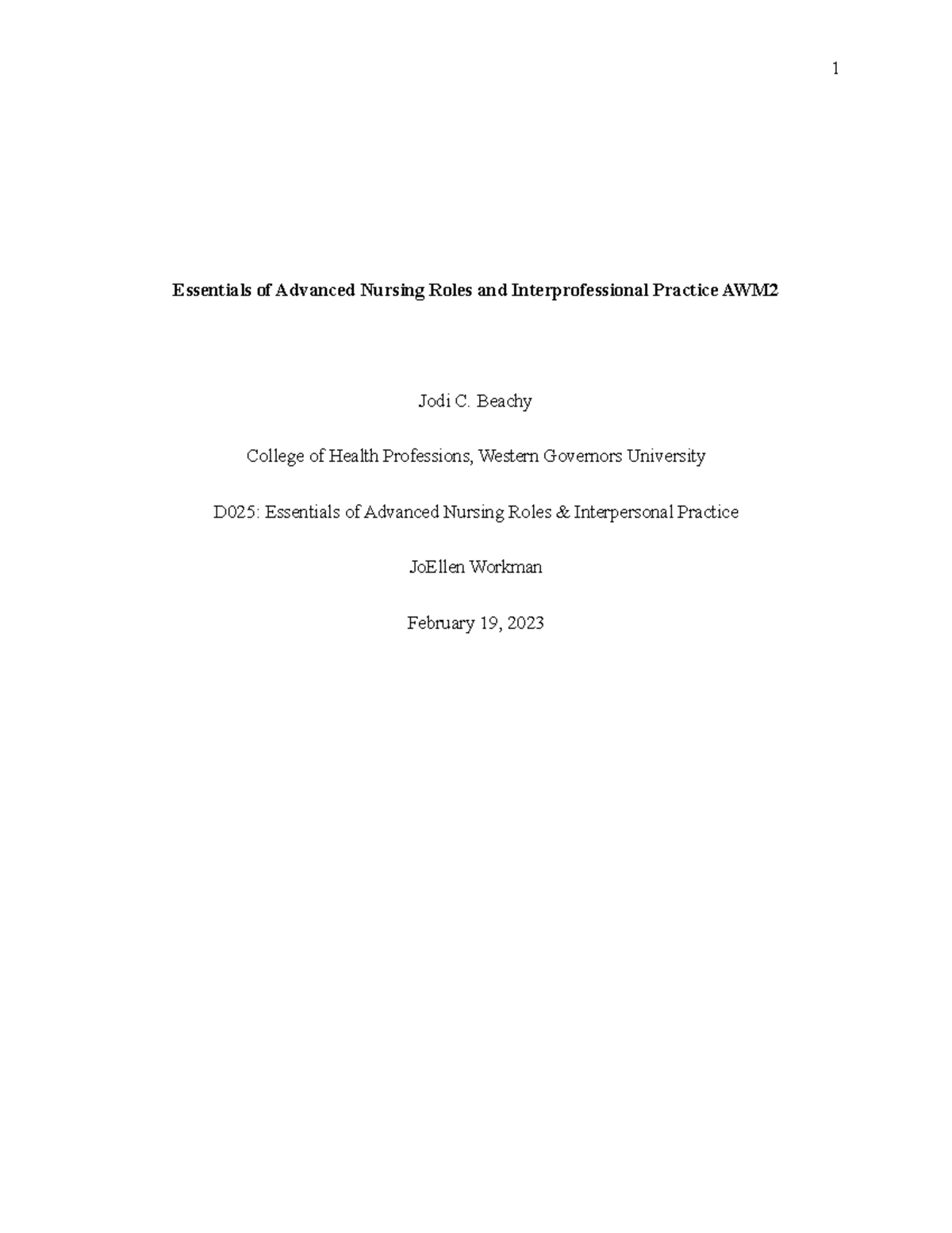 AWM2 - Advocating for Policy Change to Enhance Community Health ...