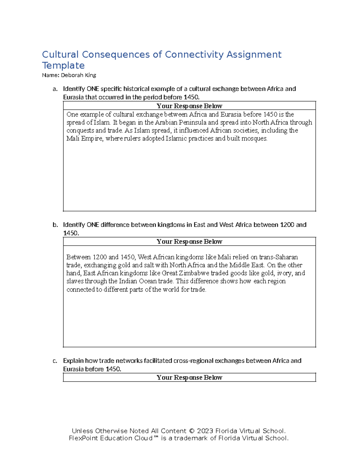 Cultural consequences of connectivity template - Cultural Consequences ...