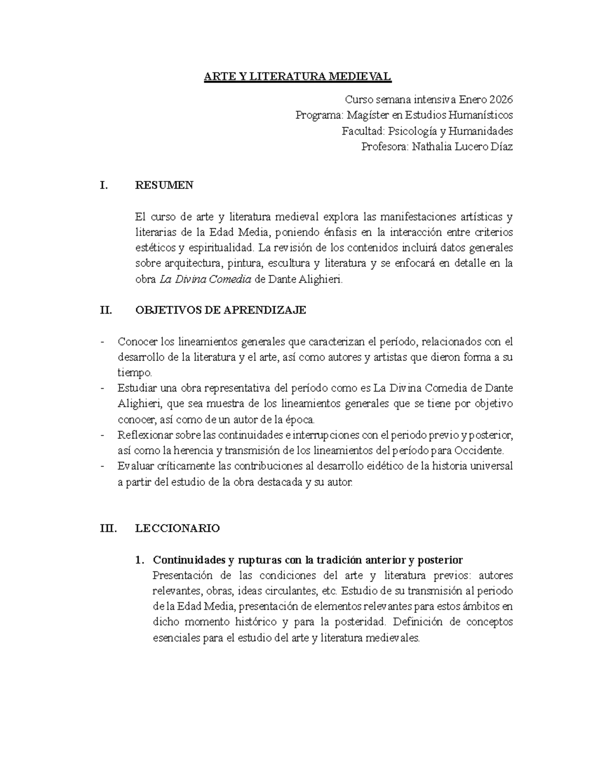 Arte y Literatura Medieval - Semana Intensiva (002) - Studocu