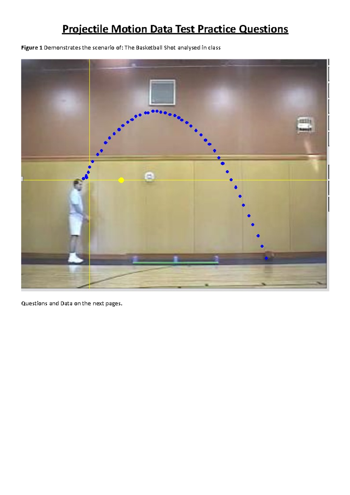 Projectile Motion Data Test Practice Questions - Data Test Questions ...