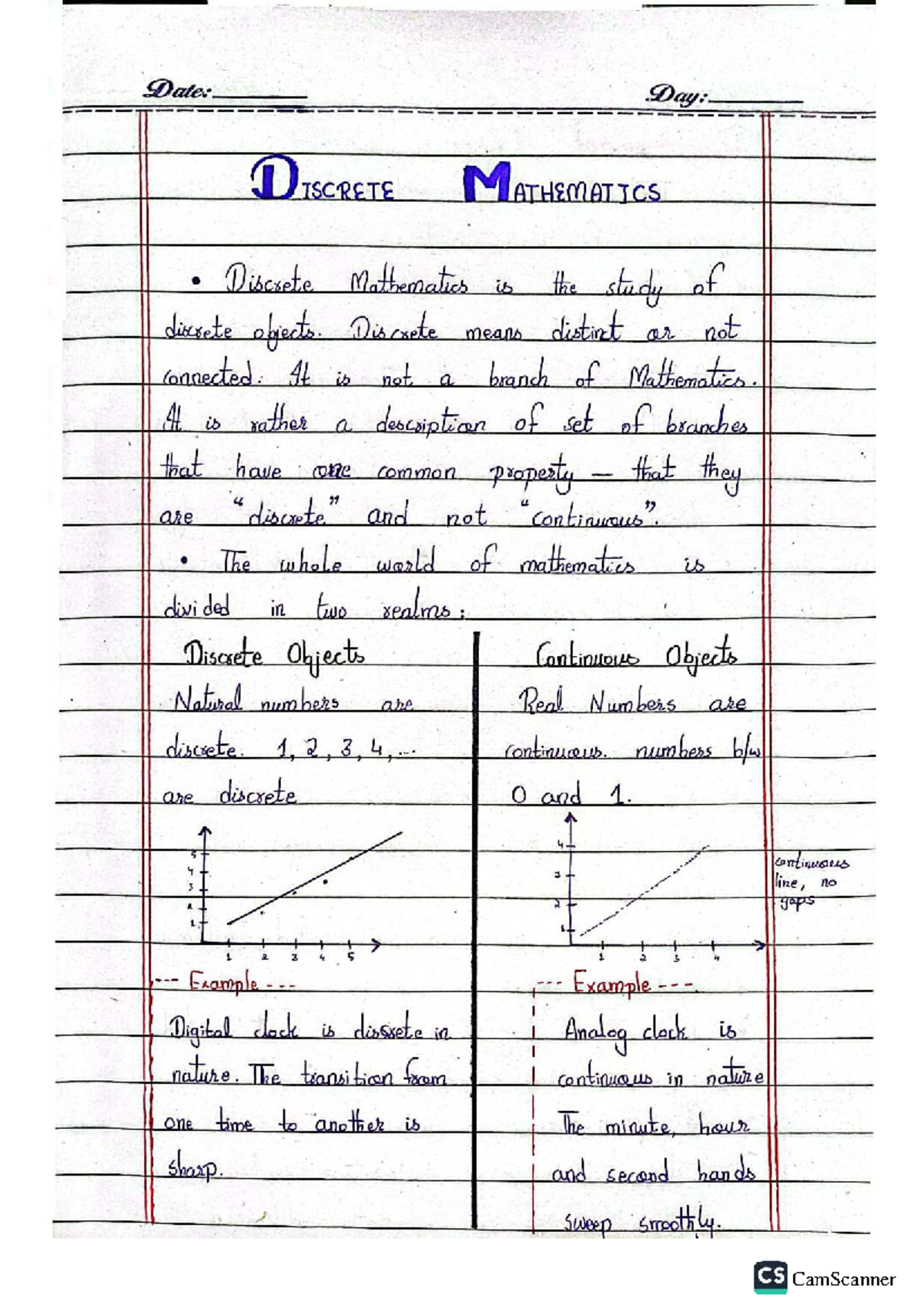 DM 101: Discrete Mathematics Lecture Notes and Propositional Logic ...