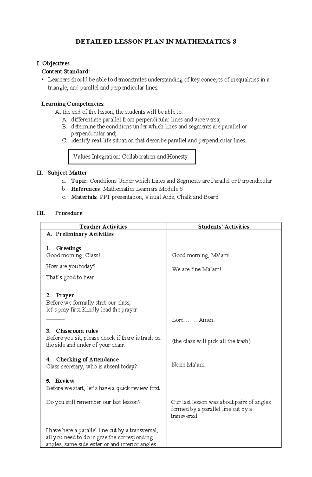 DLP JHS Demo Teaching - detailed lesson plan - DETAILED LESSON PLAN IN ...