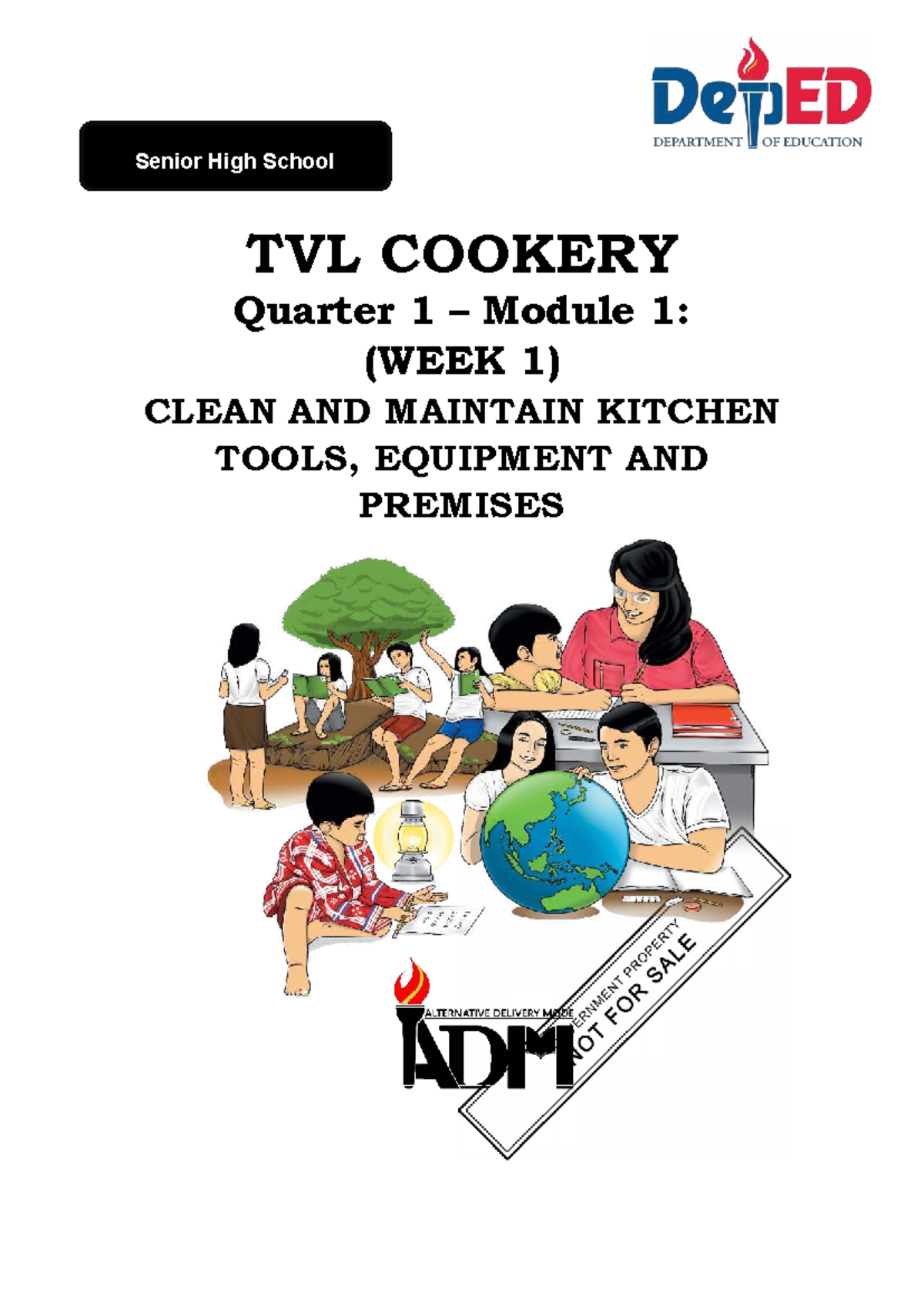 TVL COOKERY 11 Q1 Module 1: Clean & Maintain Kitchen Tools - Studocu