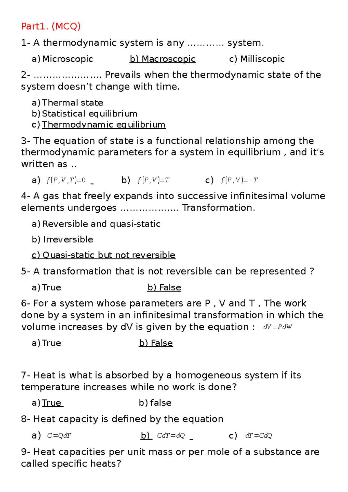 Q - Lecture notes 3 , statistical mechanics questions and answers ...