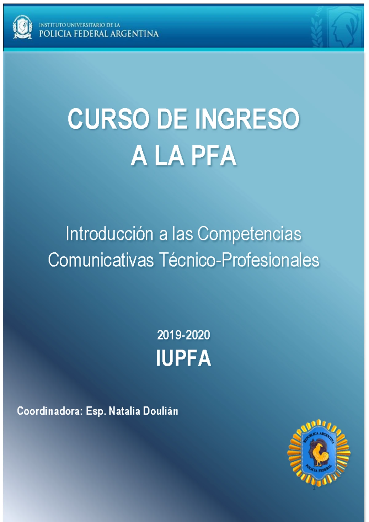 Cuadernillo Ingreso PFA 2019-2020 Taller Introduccion Estrategias Lectura Escritura Academica ...
