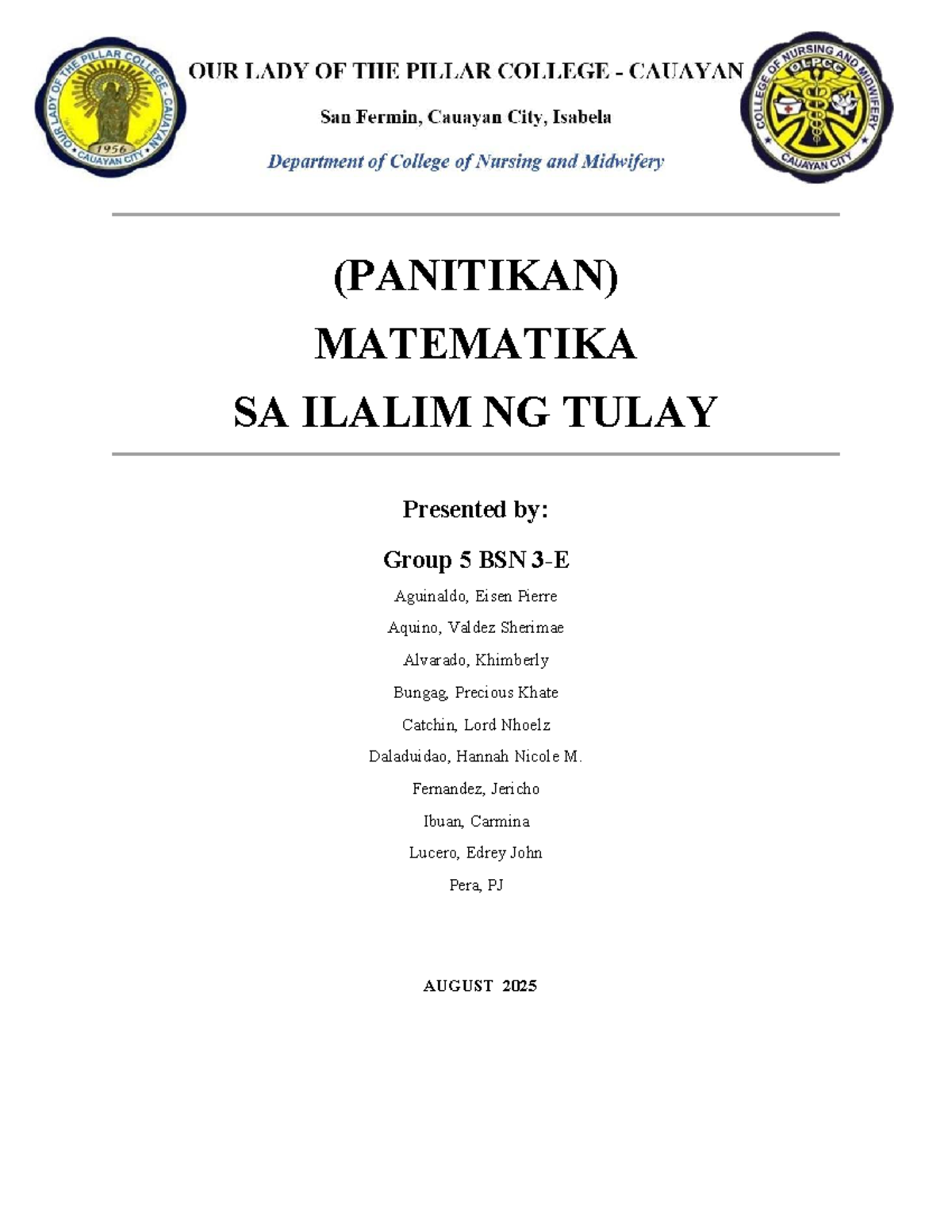 (PANITIKAN) Pagsusuri sa Tula: "Sa Ilalim ng Tulay" - Studocu