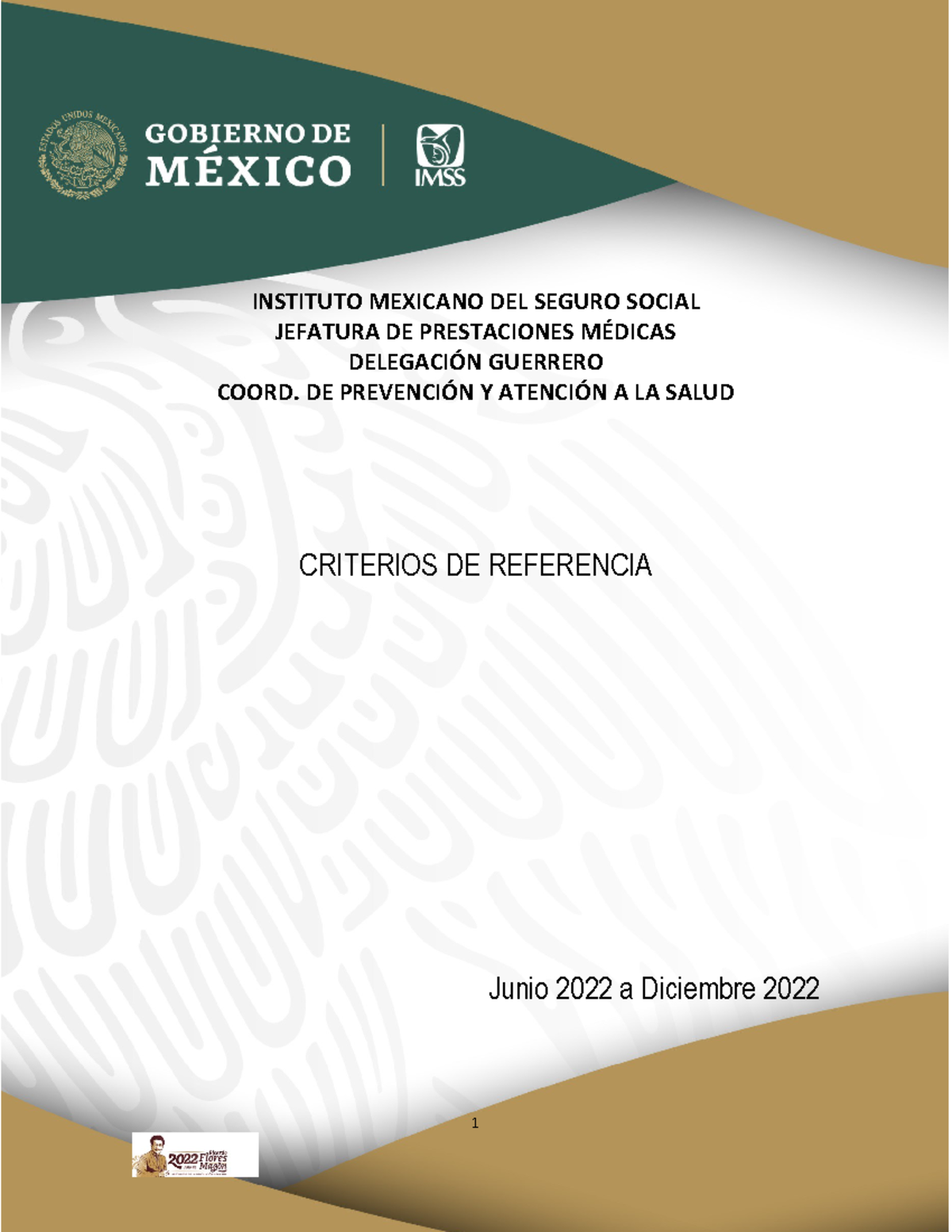 Criterios de Referencia IMSS Guerrero Junio-Diciembre 2022 - Studocu