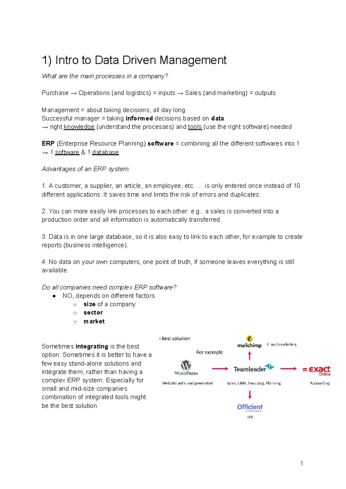Data-Driven Management Overview: ERP, Marketing & Financial Insights ...