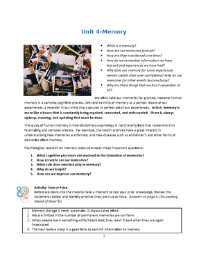 Unit 5 Emotion and Motivation - Unit 5: Motivation & Emotion Reflect on ...