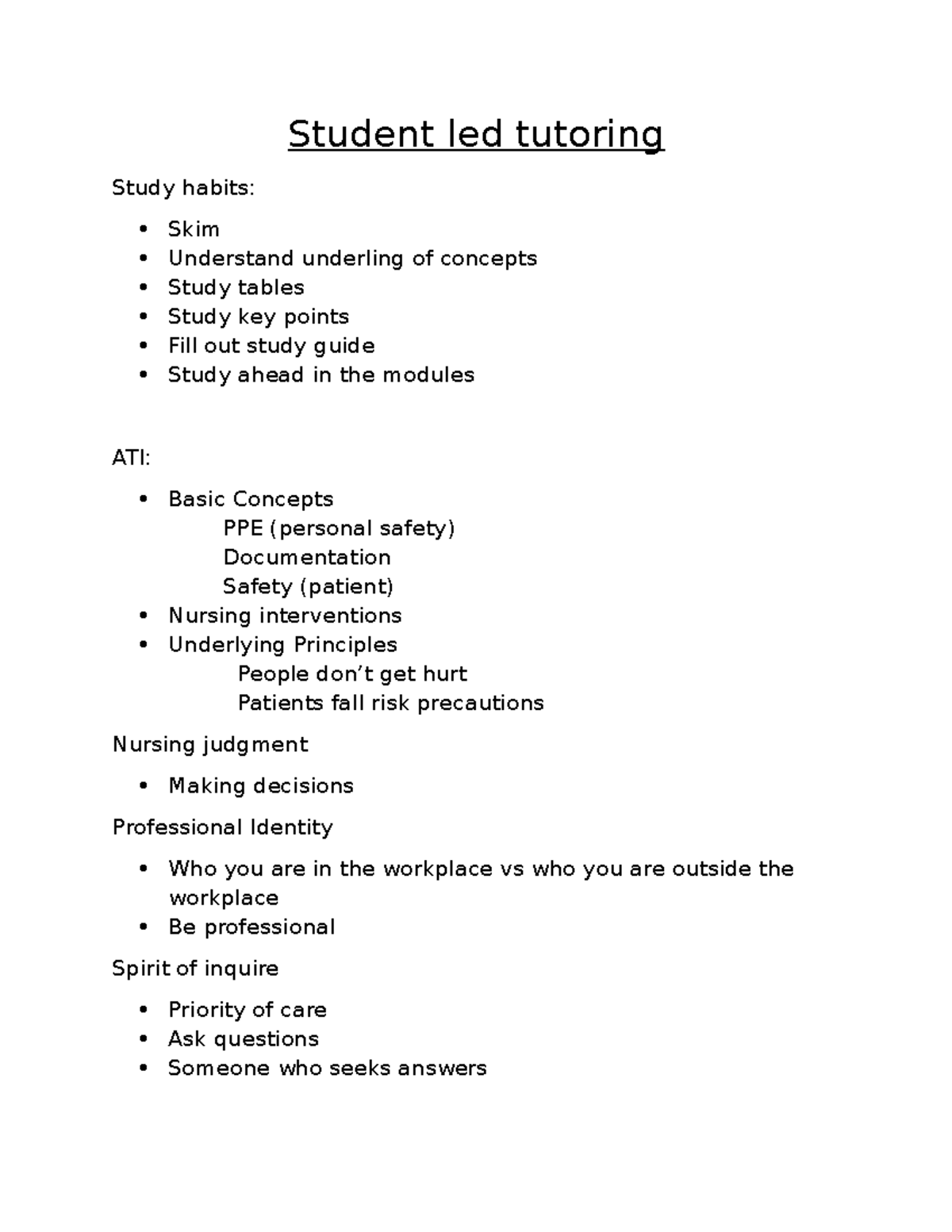 Studenty led Tutoring - what to expect - Student led tutoring Study ...