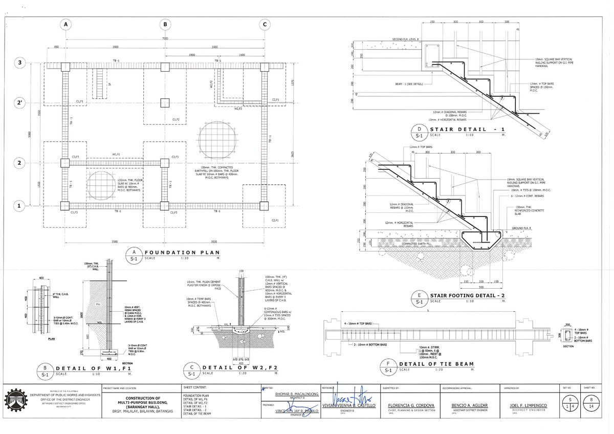 20DB0064 NEW PLAN PART 3 - PREPARED! FOUNDATION PlAN DETAIL OF WI, Fl ...