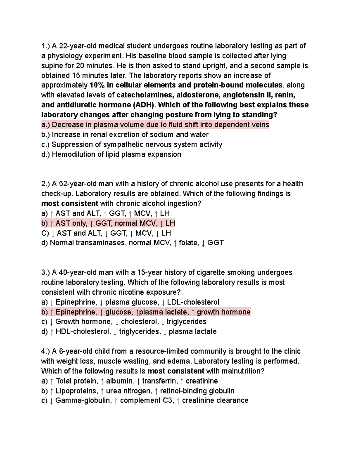 Analytical Variables Quiz: Physiology Lab Testing Insights - Studocu