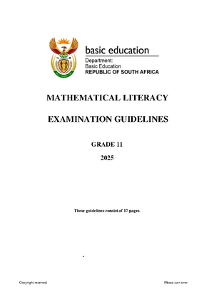 Mathematical Literacy Grade 12: Comprehensive Teacher Notes and ...