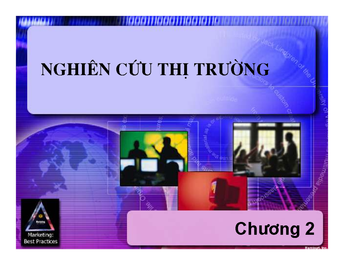Marketing - Nghiên Cứu Thị Trường Ch 2 [Slide] - Studocu