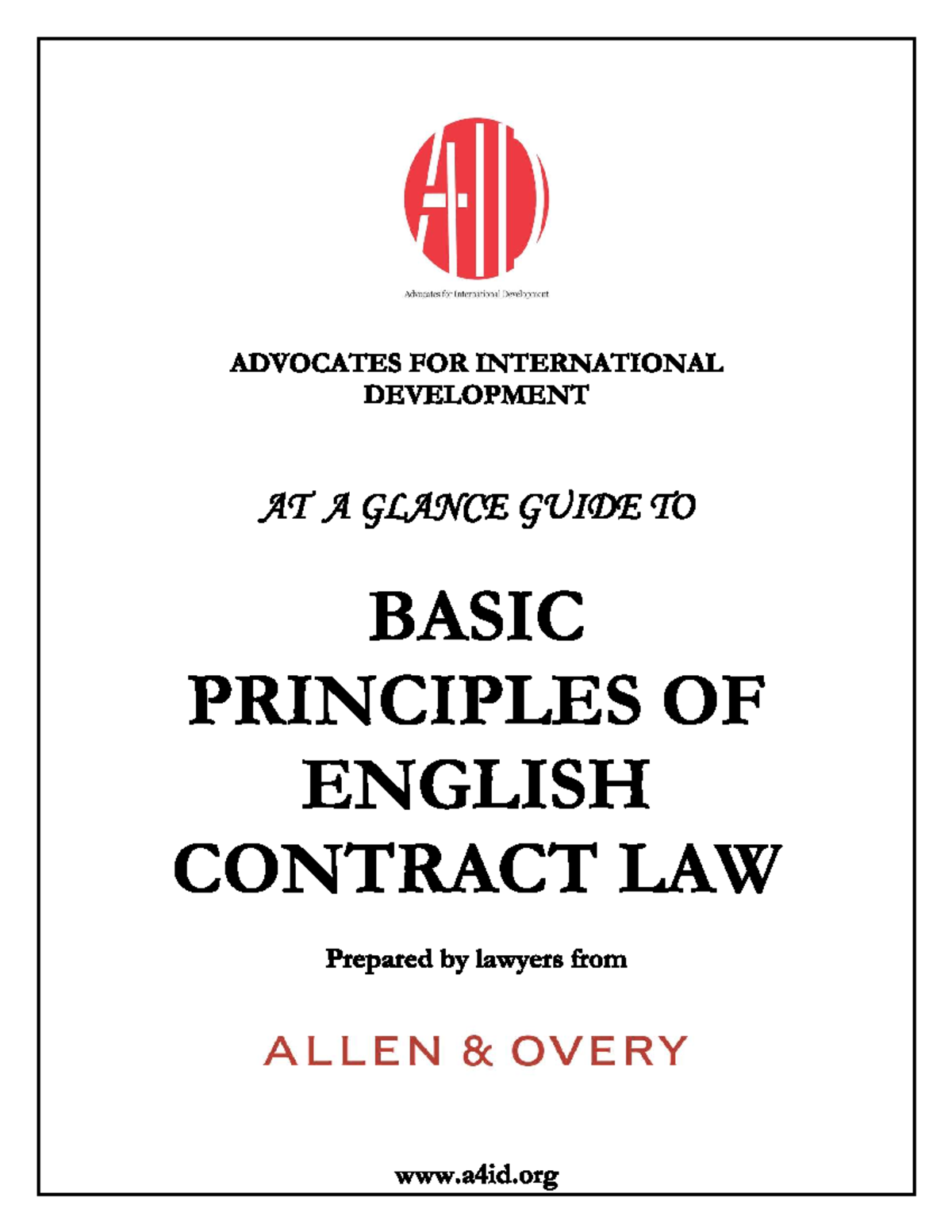 AID 101: Comprehensive Contract Law Notes and Principles - Studocu