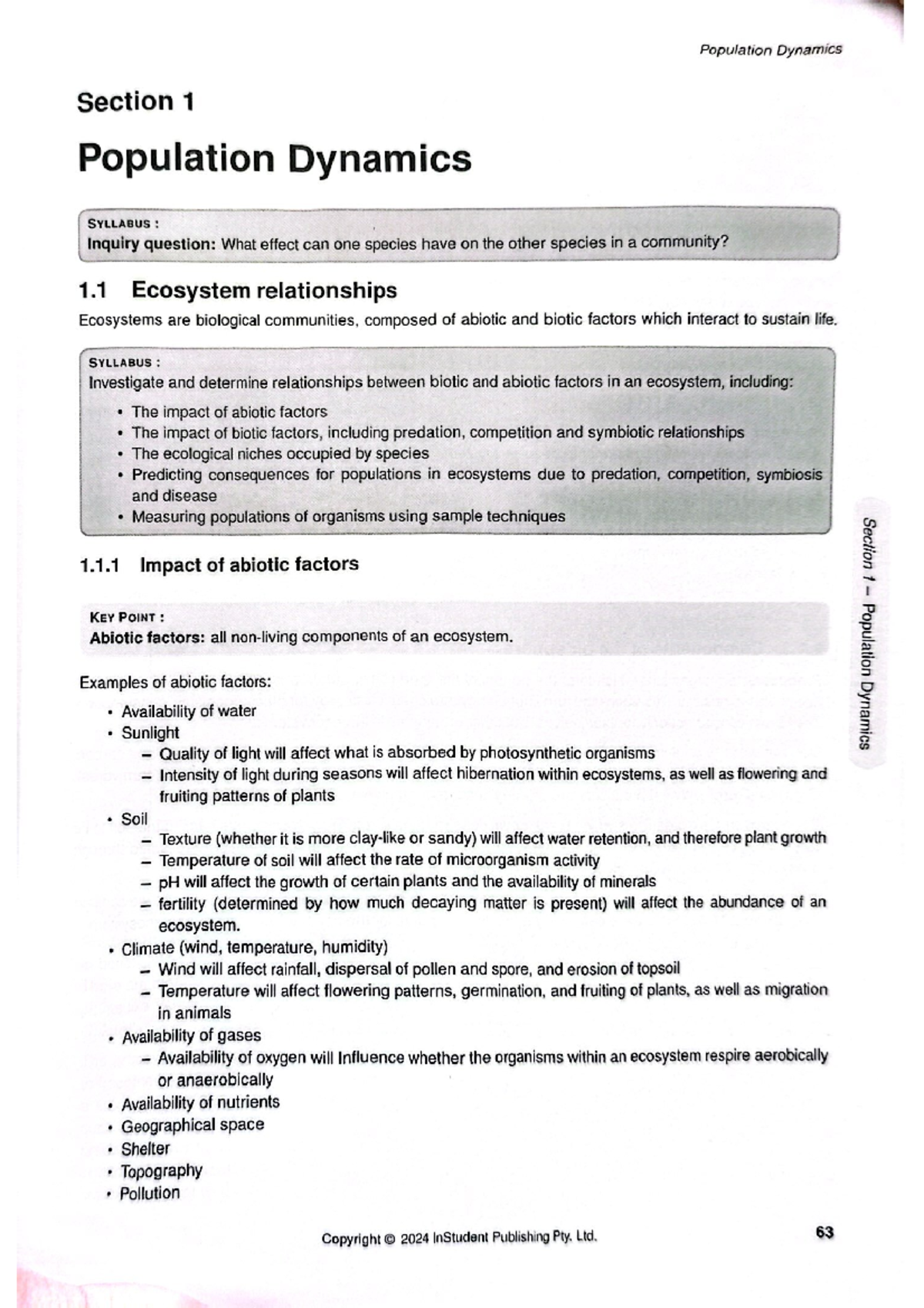 Population Dynamics and Ecosystem Relationships: Module 4 Syllabus ...