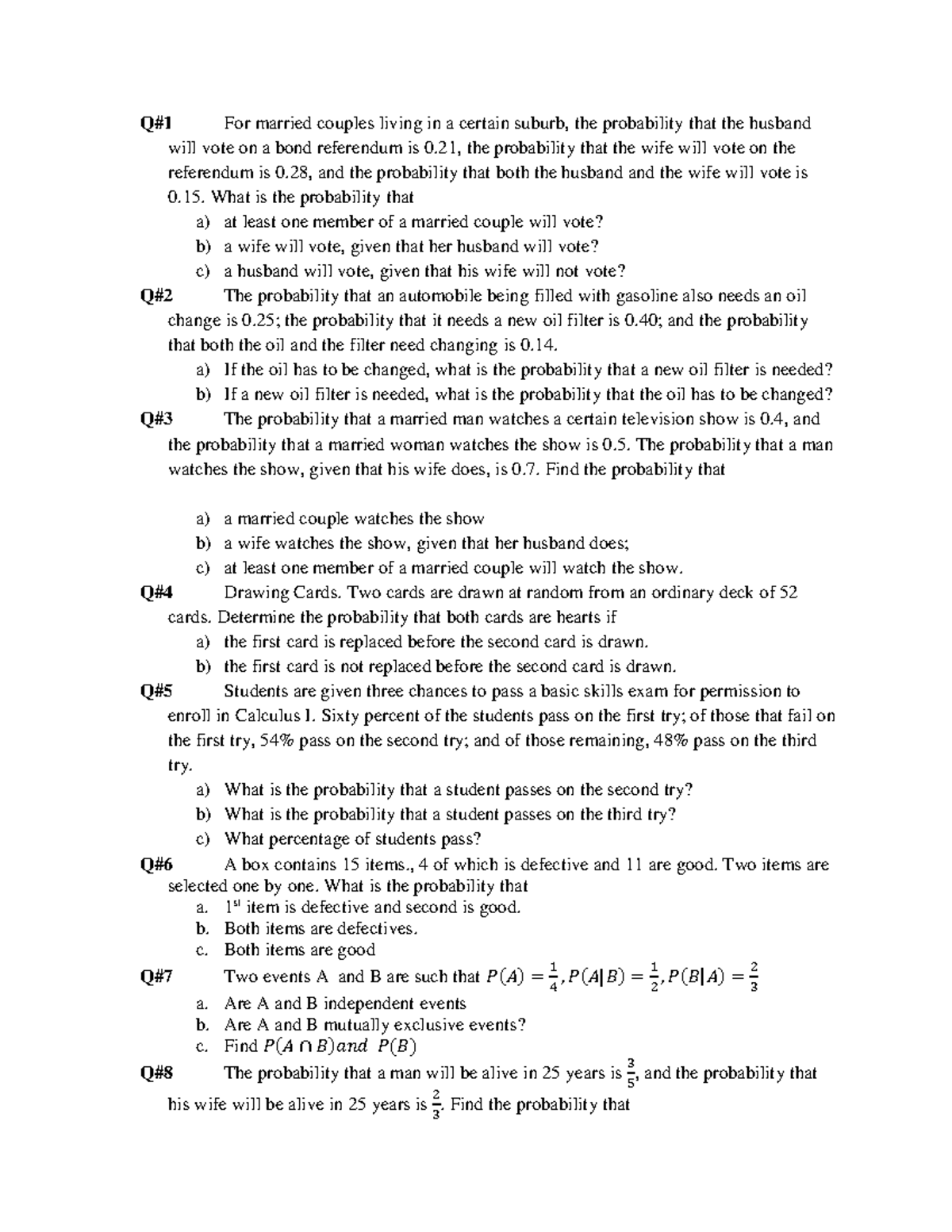 Assignment 3 SPT Final - Probability Questions and Solutions - Studocu