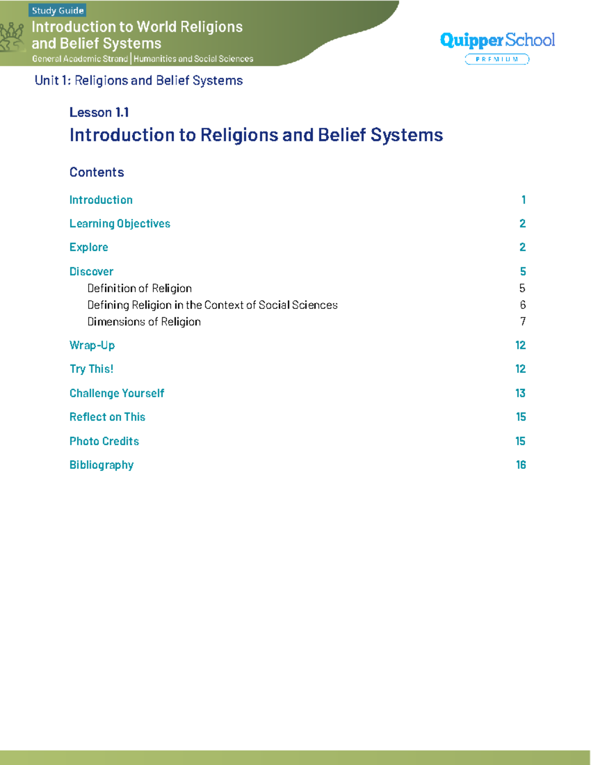 IWR 11 12 Q3 0101 SG - Study Guide on World Religions & Belief Systems ...