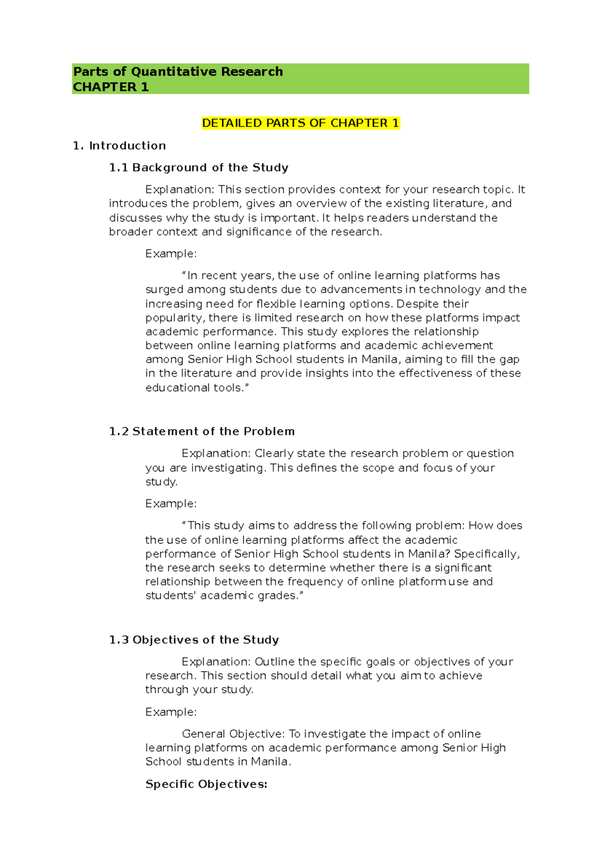 Quantitative Research Parts: A Comprehensive Guide for Academic Studies ...