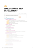 Man, Economy And Development - 202207 - SUT - Studocu