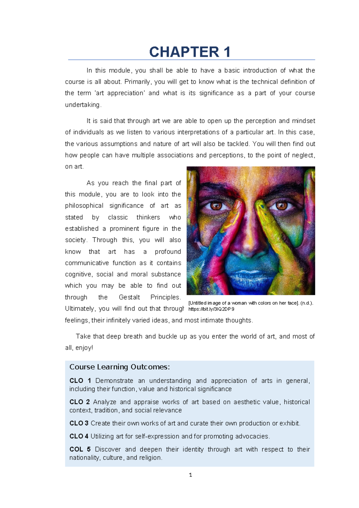AA-1 - Introduction to Art Appreciation: Key Concepts and Ideas - Studocu
