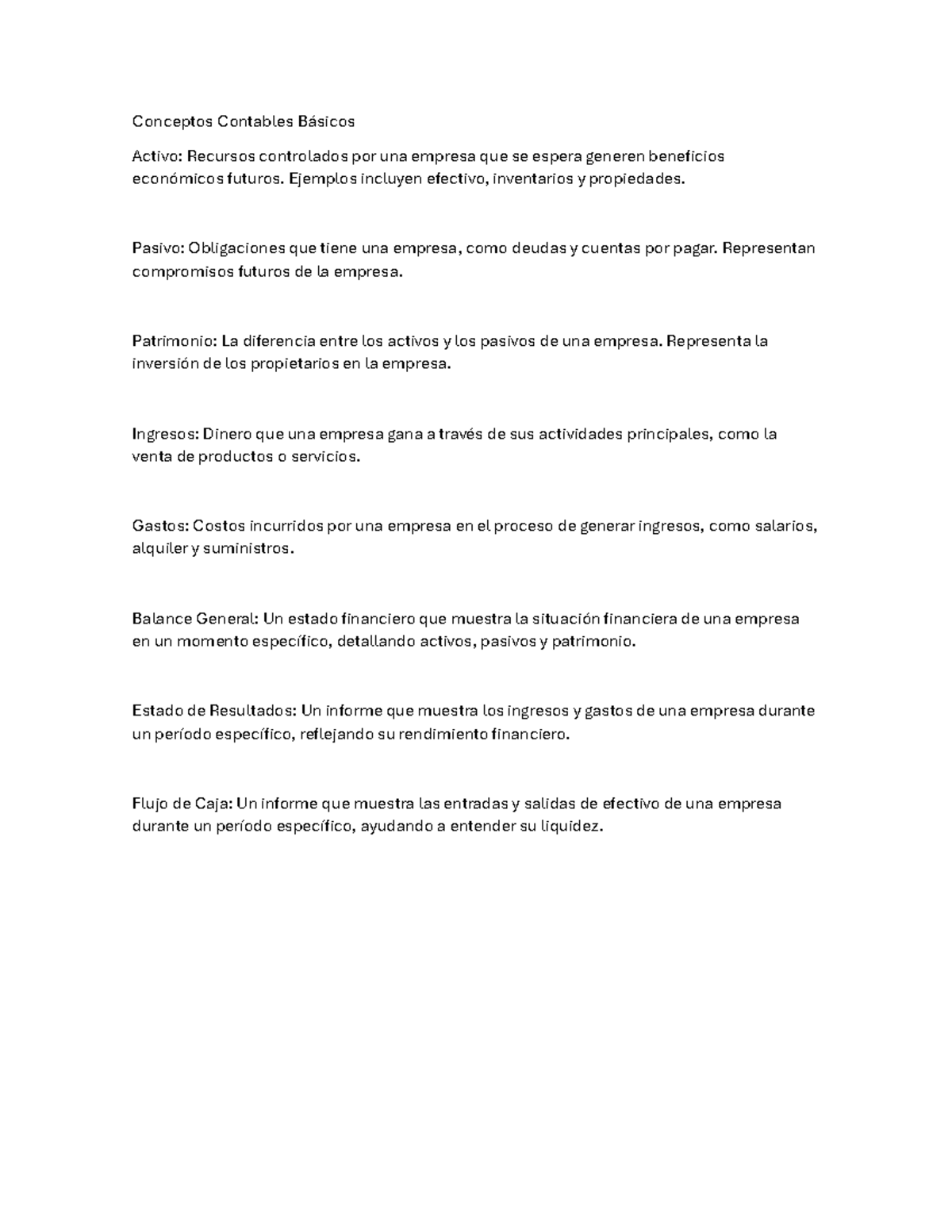 Conceptos Contables Básicos 2025: Activo, Pasivo y Patrimonio Explained - Studocu