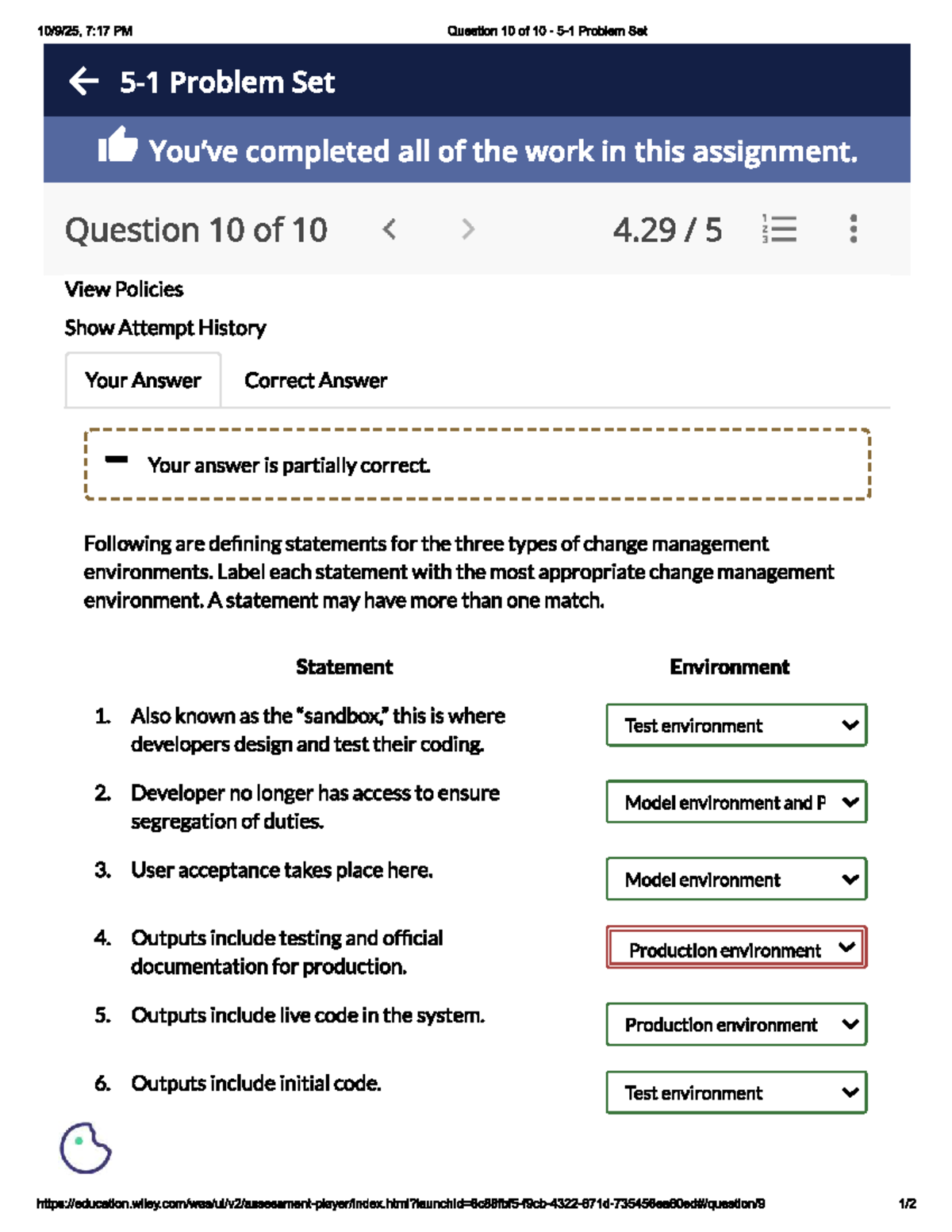 Module 5 Problem Set: Change Management Environments Analysis - Studocu