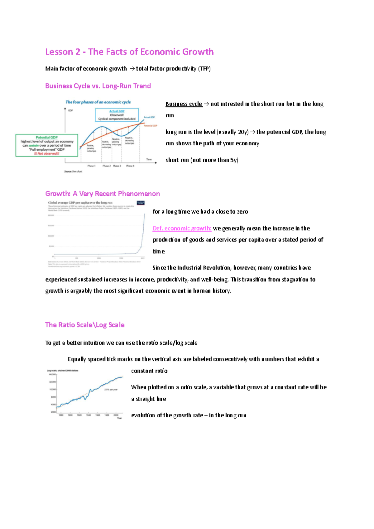 International Macroeconomics: Lessons on Economic Growth Factors - Studocu