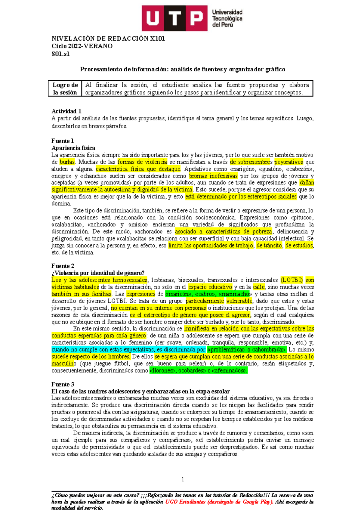 S01.s1-Análisis de fuentes y organizador gráfico (material de ...